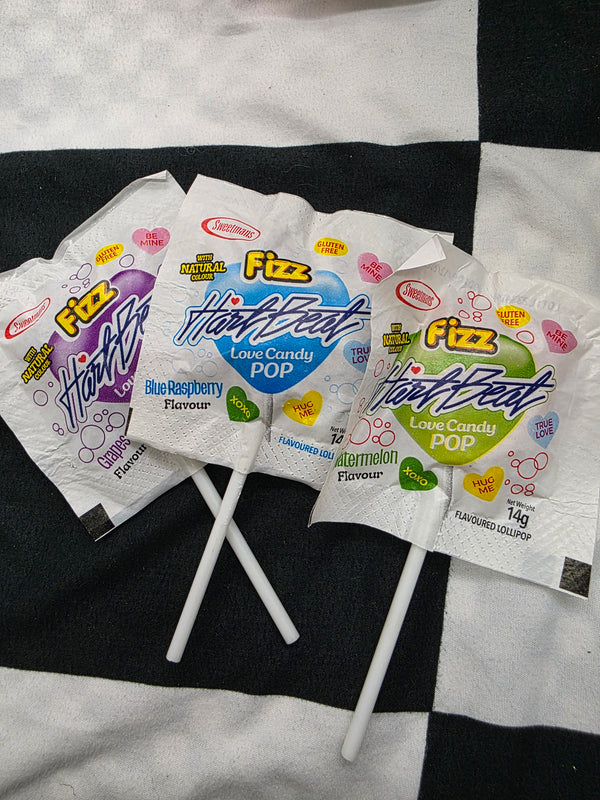 Fizz Hartbeat Lollipop – Sweets and Treats Adelaide